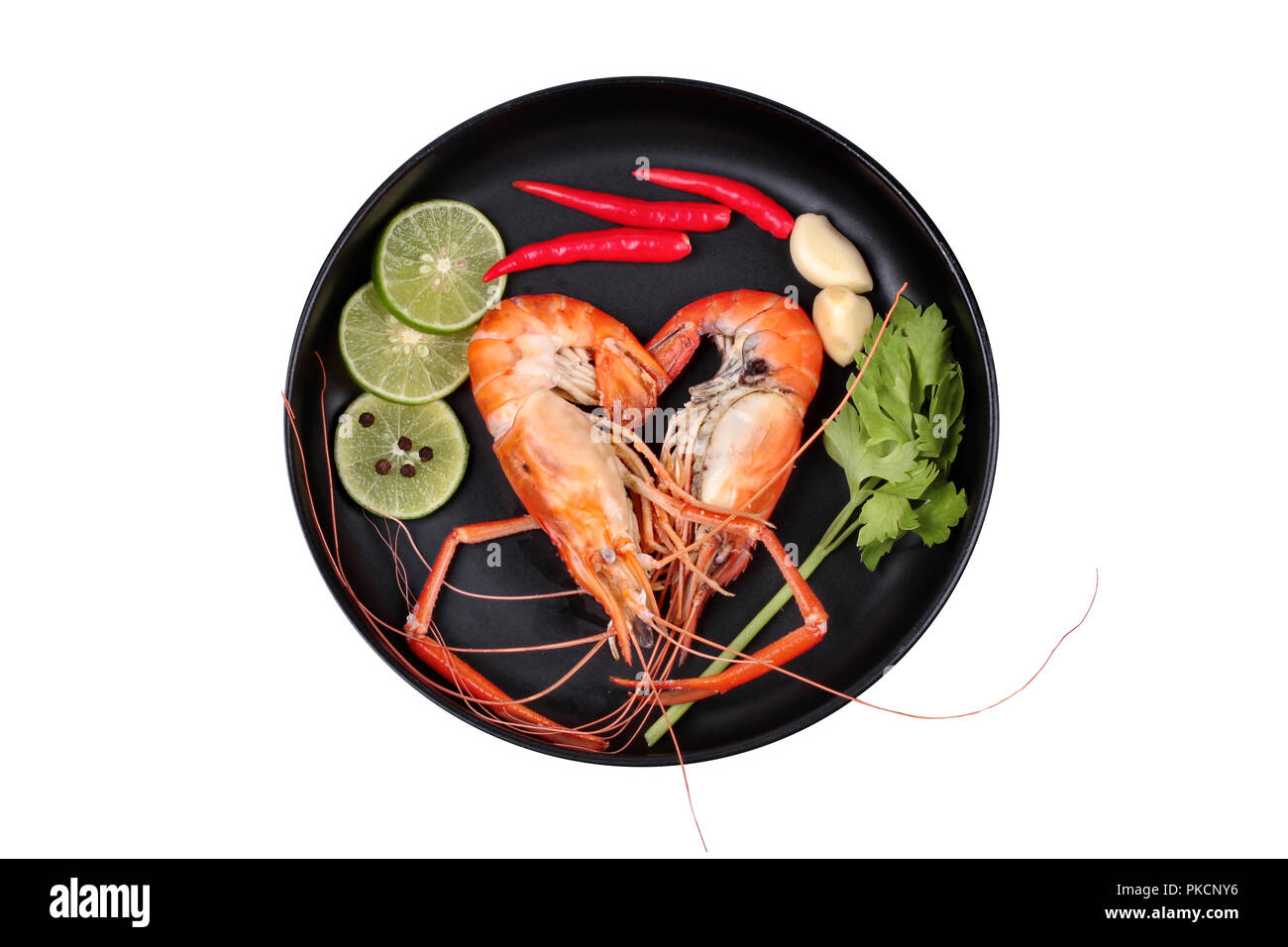 Raw prawns garlic spicy hi-res stock photography and images - Alamy
