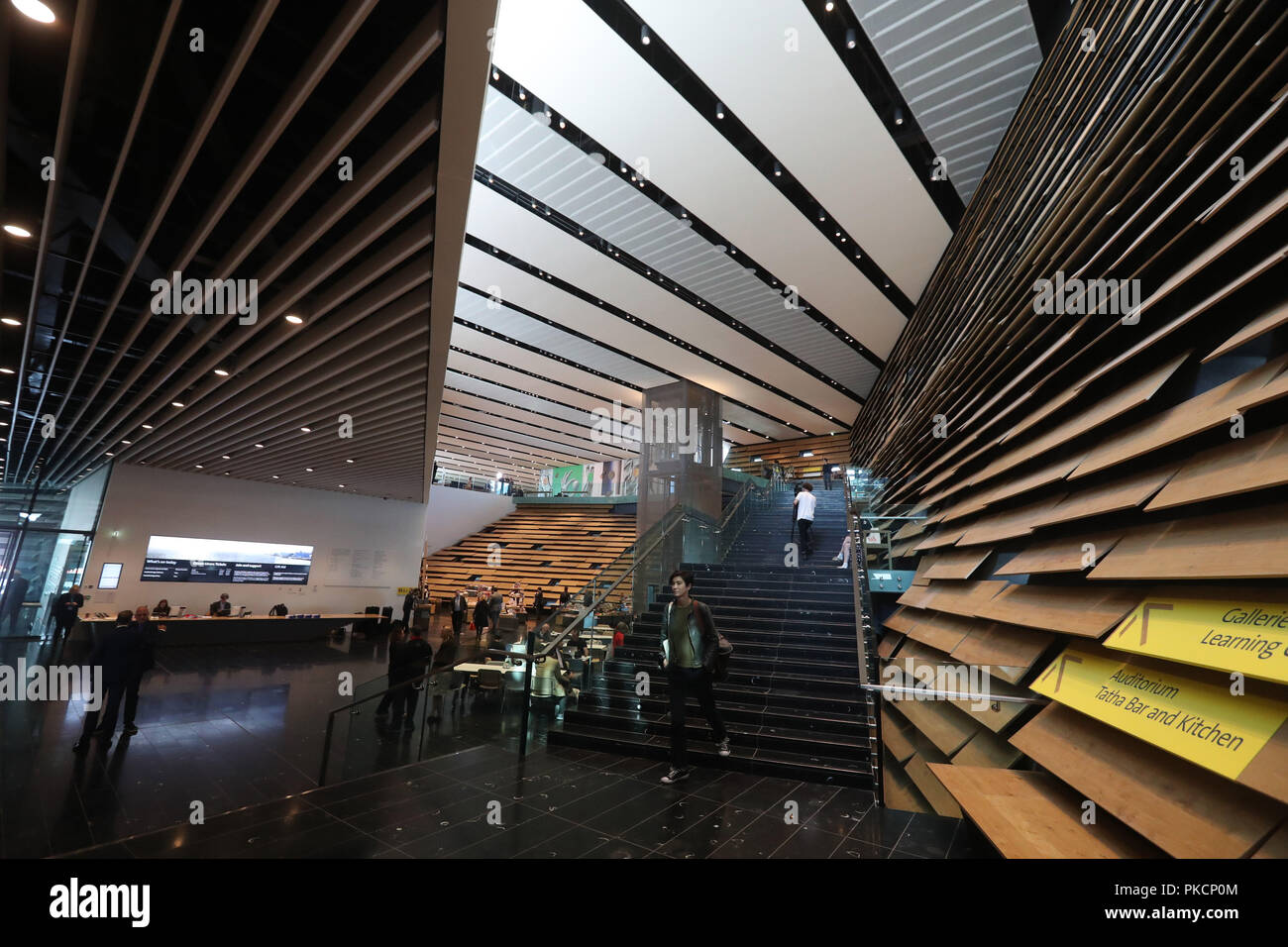 The interior of the new eighty million pound V&A Dundee museum, the ...