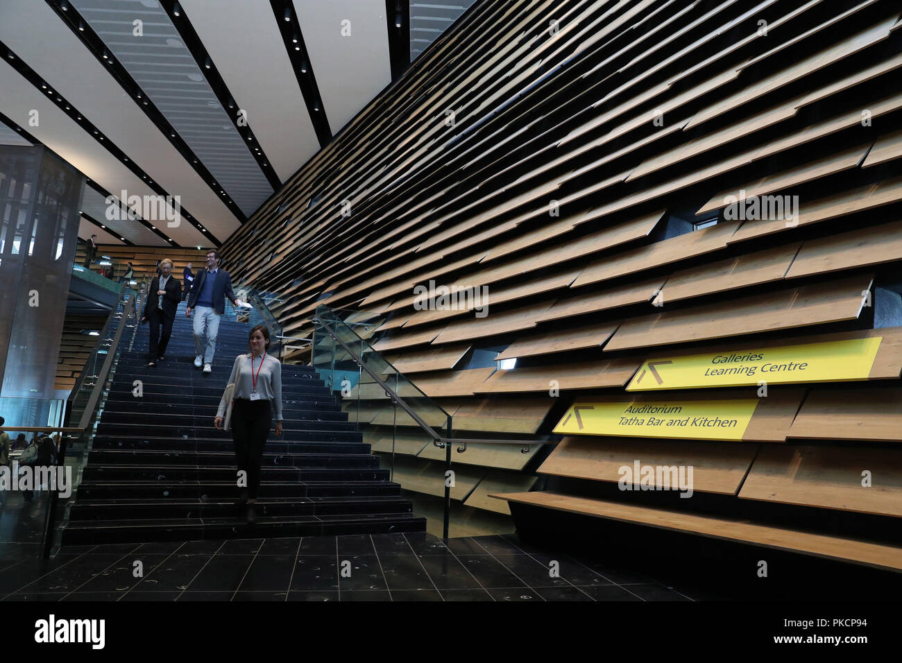 The interior of the new eighty million pound V&A Dundee museum, the ...