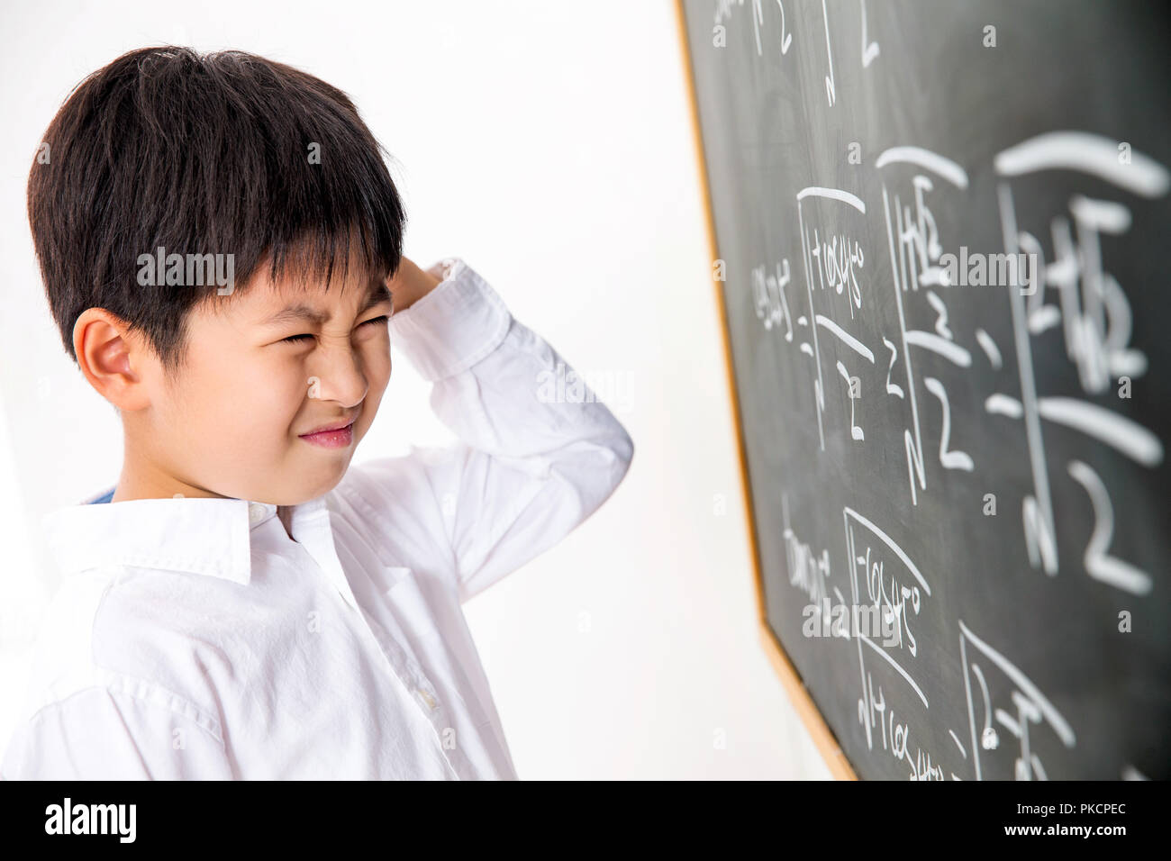 Primary school boys were math problem posed Stock Photo - Alamy