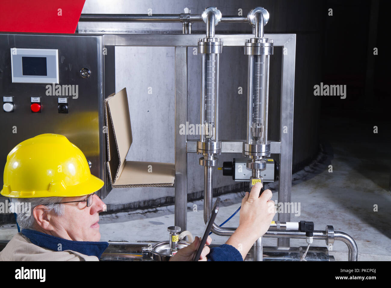 repairman at maintenance work Stock Photo - Alamy