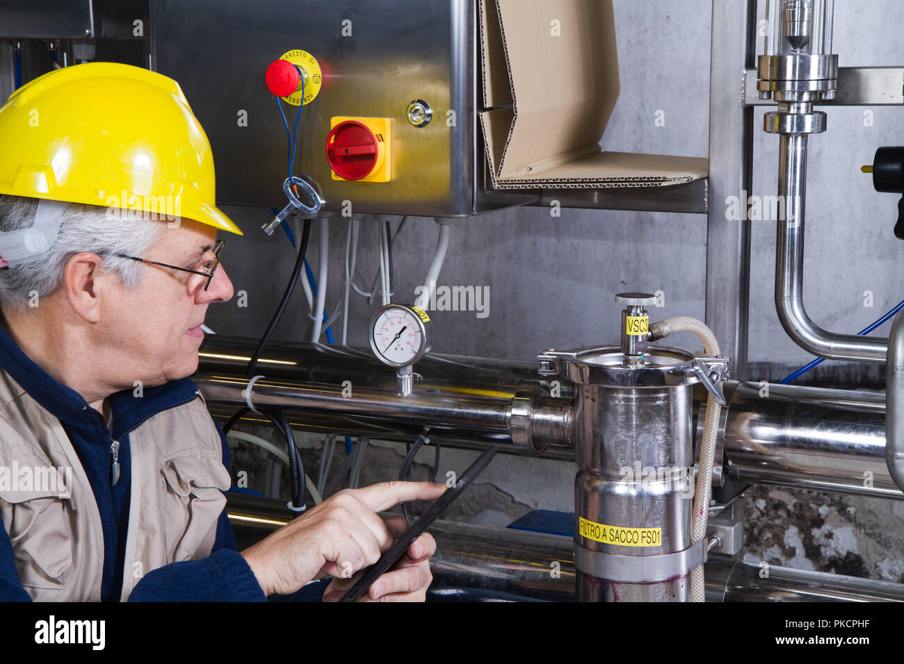 repairman at maintenance work Stock Photo - Alamy