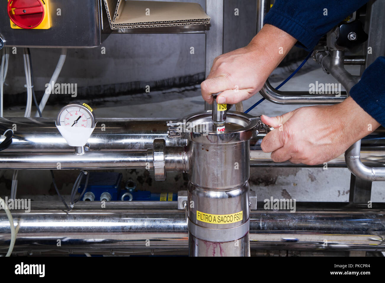 repairman at maintenance work Stock Photo - Alamy