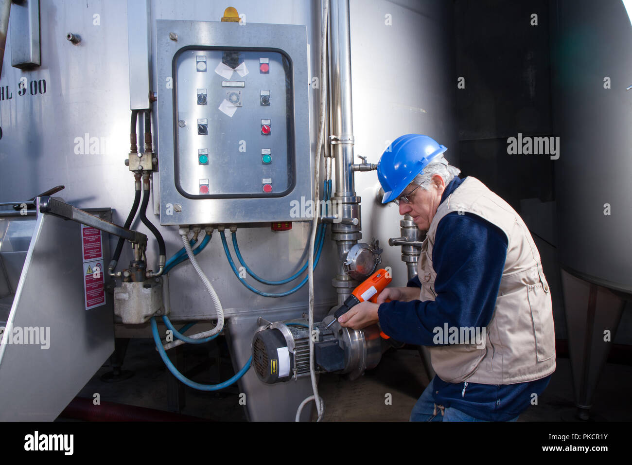 repairman during maintenance work Stock Photo - Alamy