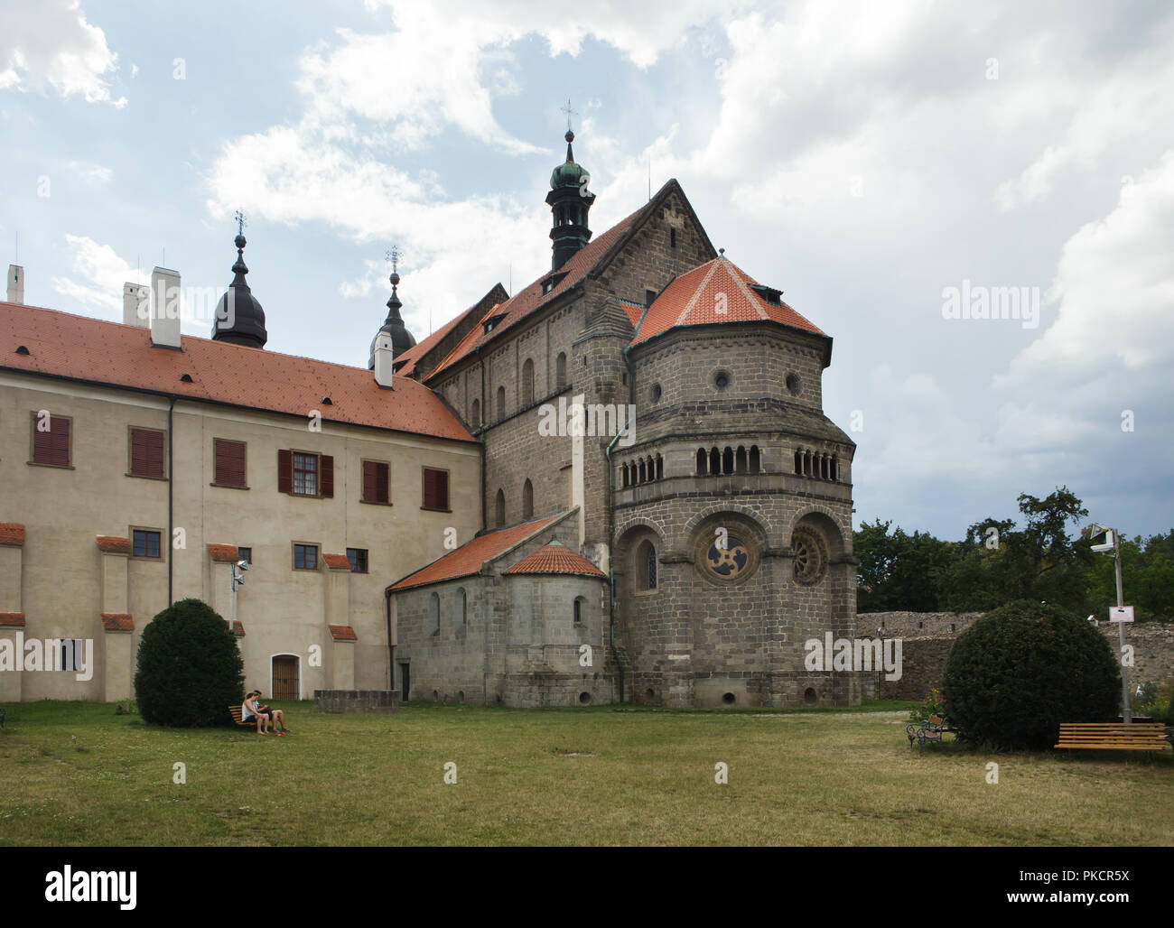 Romanesque apse of the Basilica of Saint Procopius (Bazilika svatého ...
