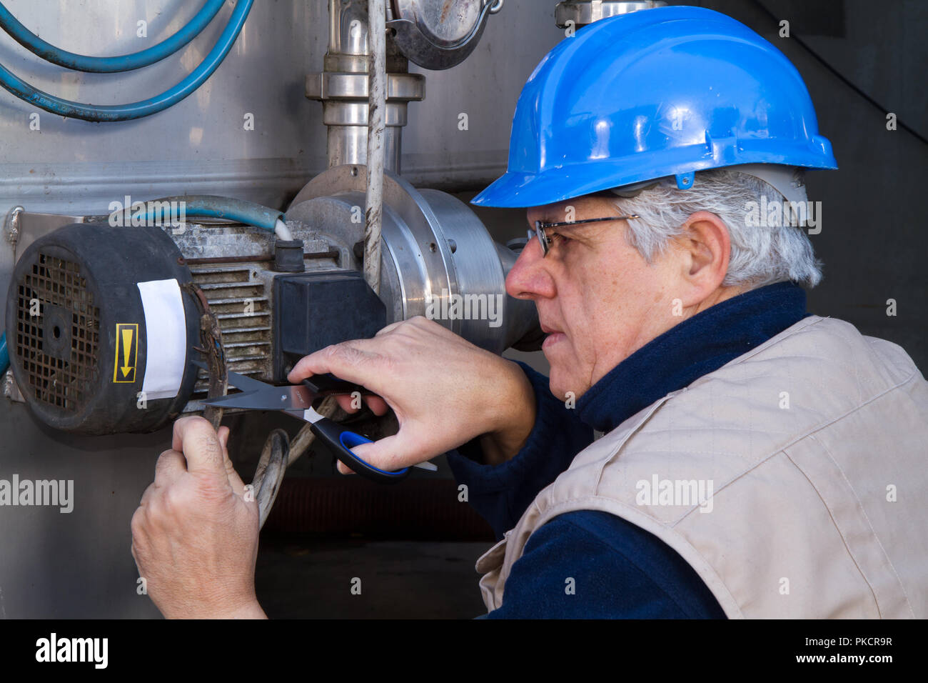 repairman during maintenance work Stock Photo - Alamy