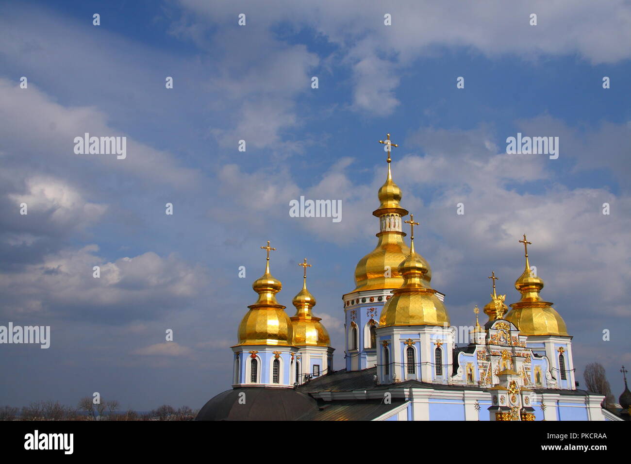 St. Michael's cathedral in Kiev, Ukraine (founded in the 12th century ...