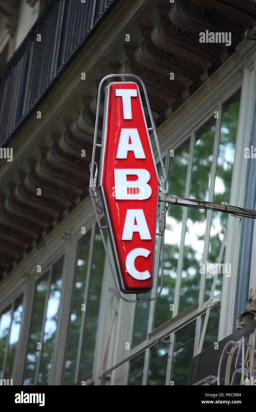 Tabac sign hi-res stock photography and images - Alamy
