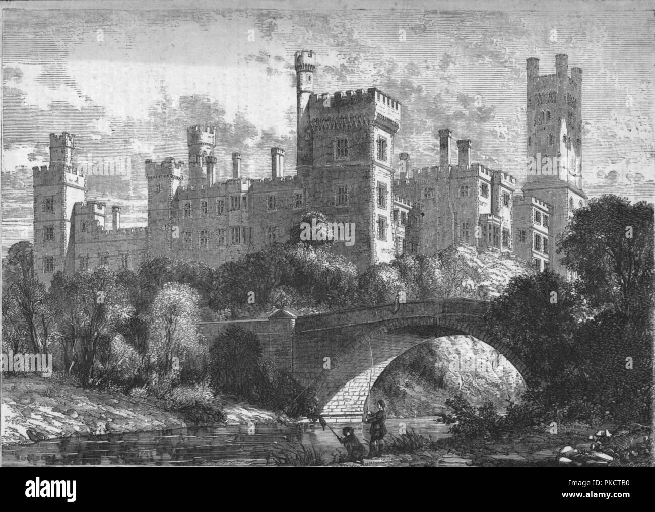 Lismore Castle, Ireland, c1850s. Artist: Orrin Smith Stock Photo - Alamy