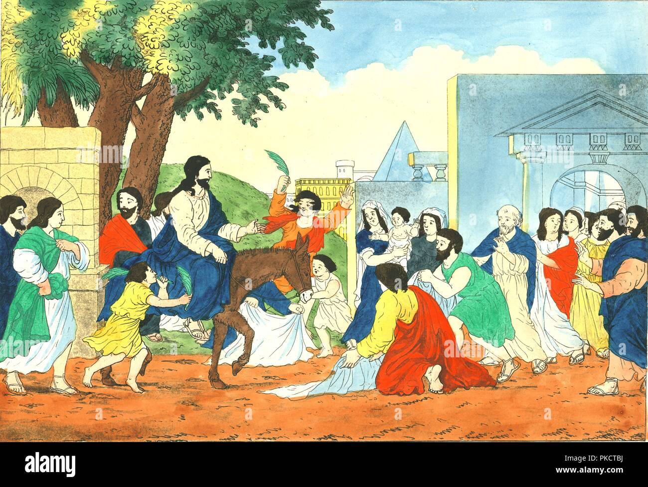 Jesus entering jerusalem hi-res stock photography and images - Alamy