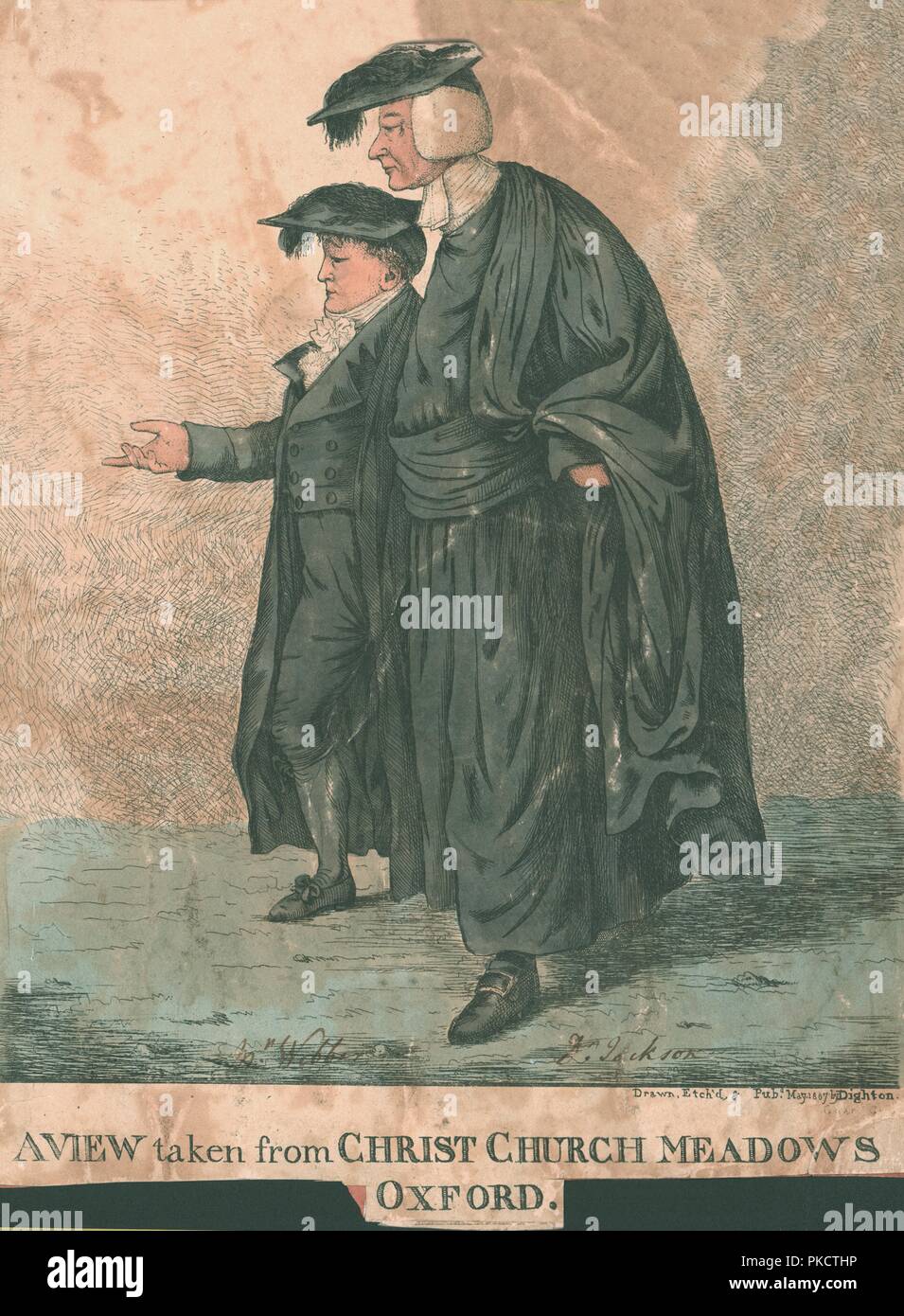 'A View taken from Christ Church Meadows, Oxford', 1807. Artist: Robert ...