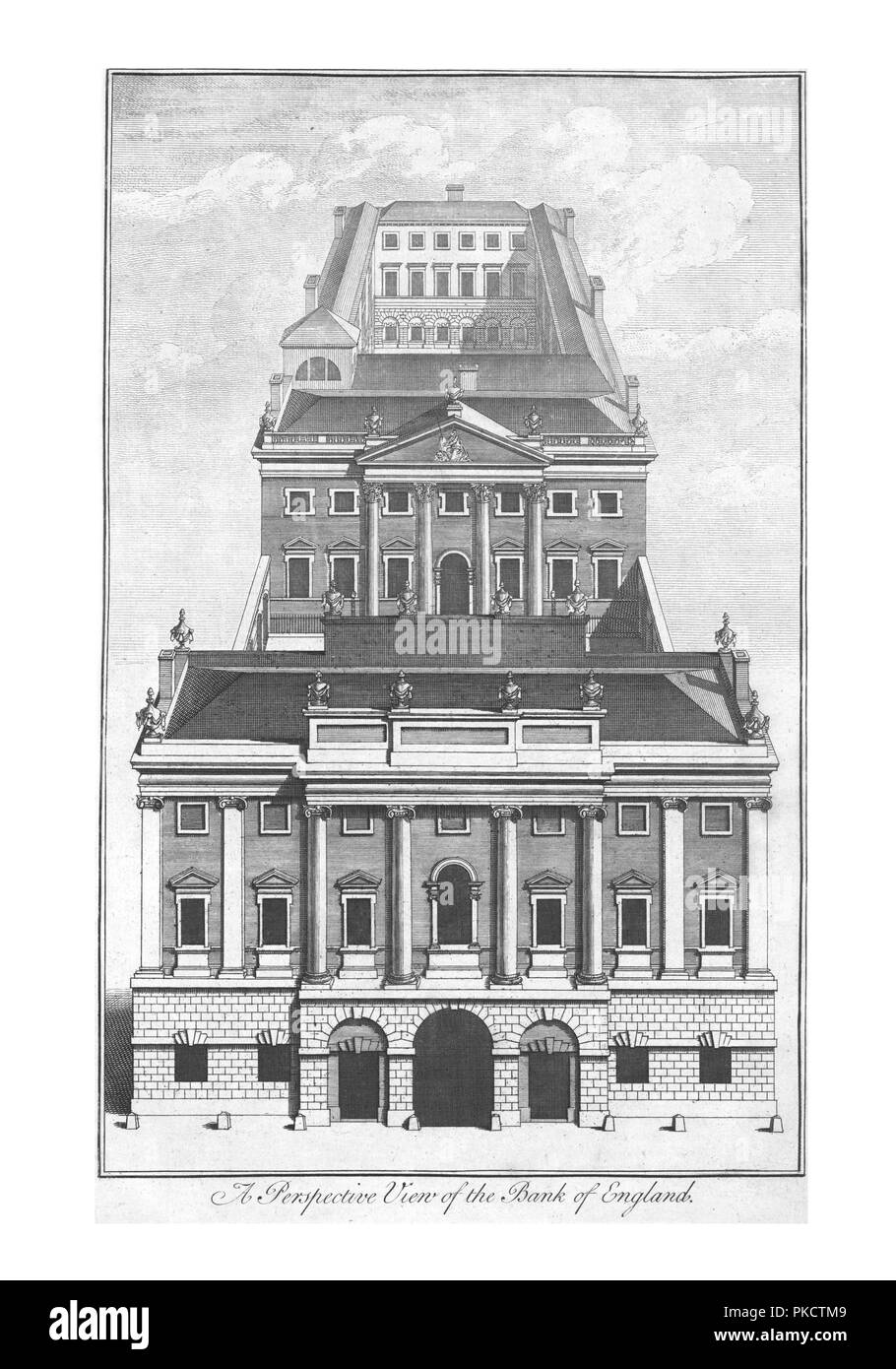 'A Perspective View of the Bank of England.', c1775. Artist: Unknown ...
