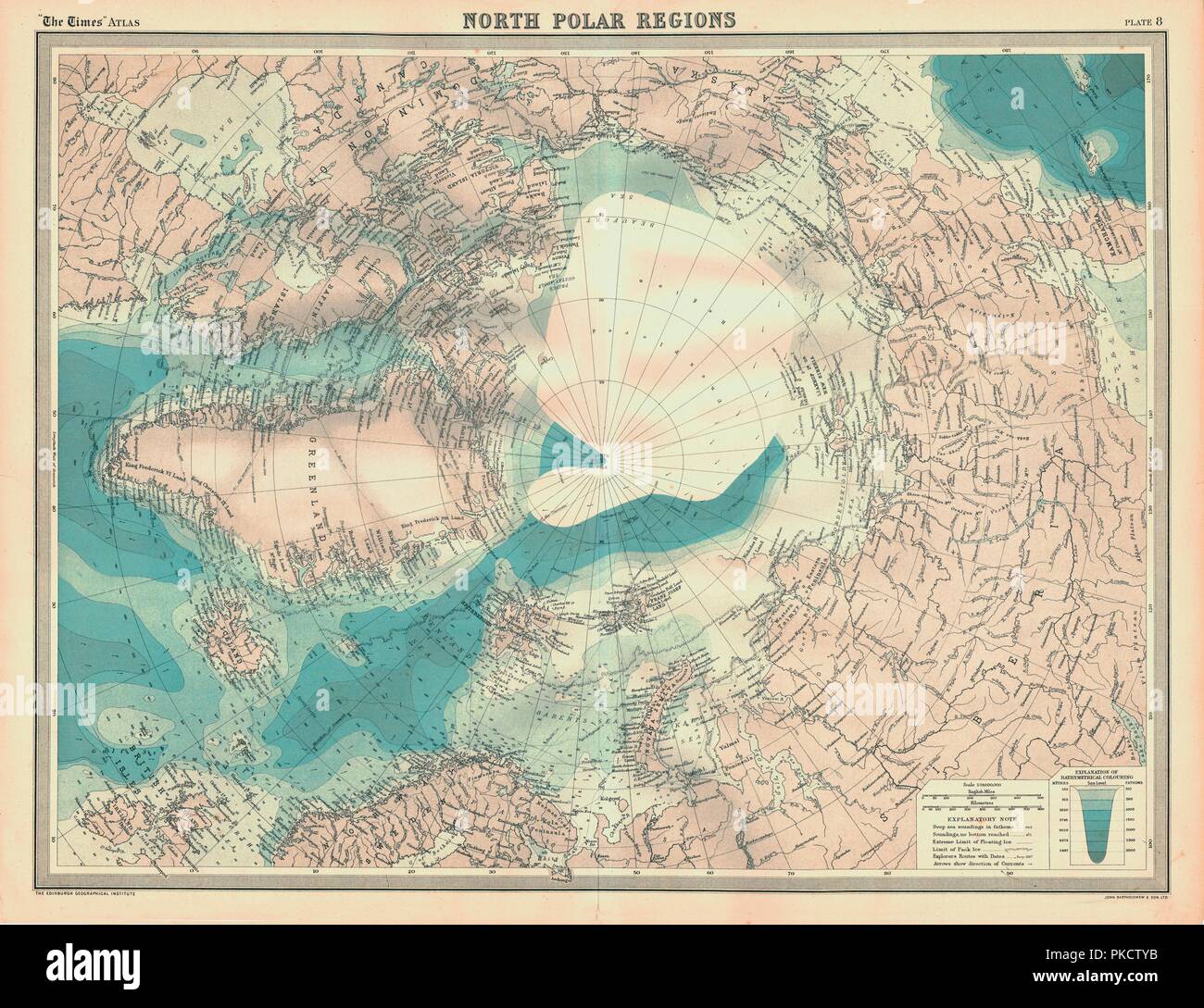Polar regions map hi-res stock photography and images - Alamy