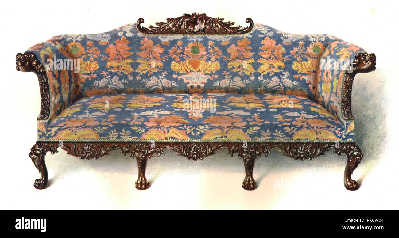 Mahogany sofa, 1906. Artist: Shirley Slocombe Stock Photo - Alamy