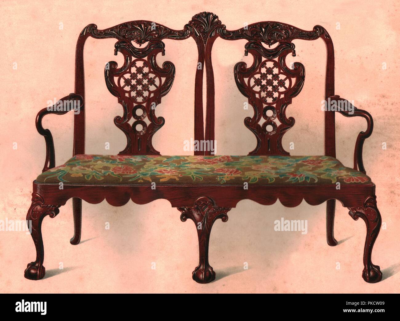 Settee, 1906. Artist: Shirley Slocombe Stock Photo - Alamy