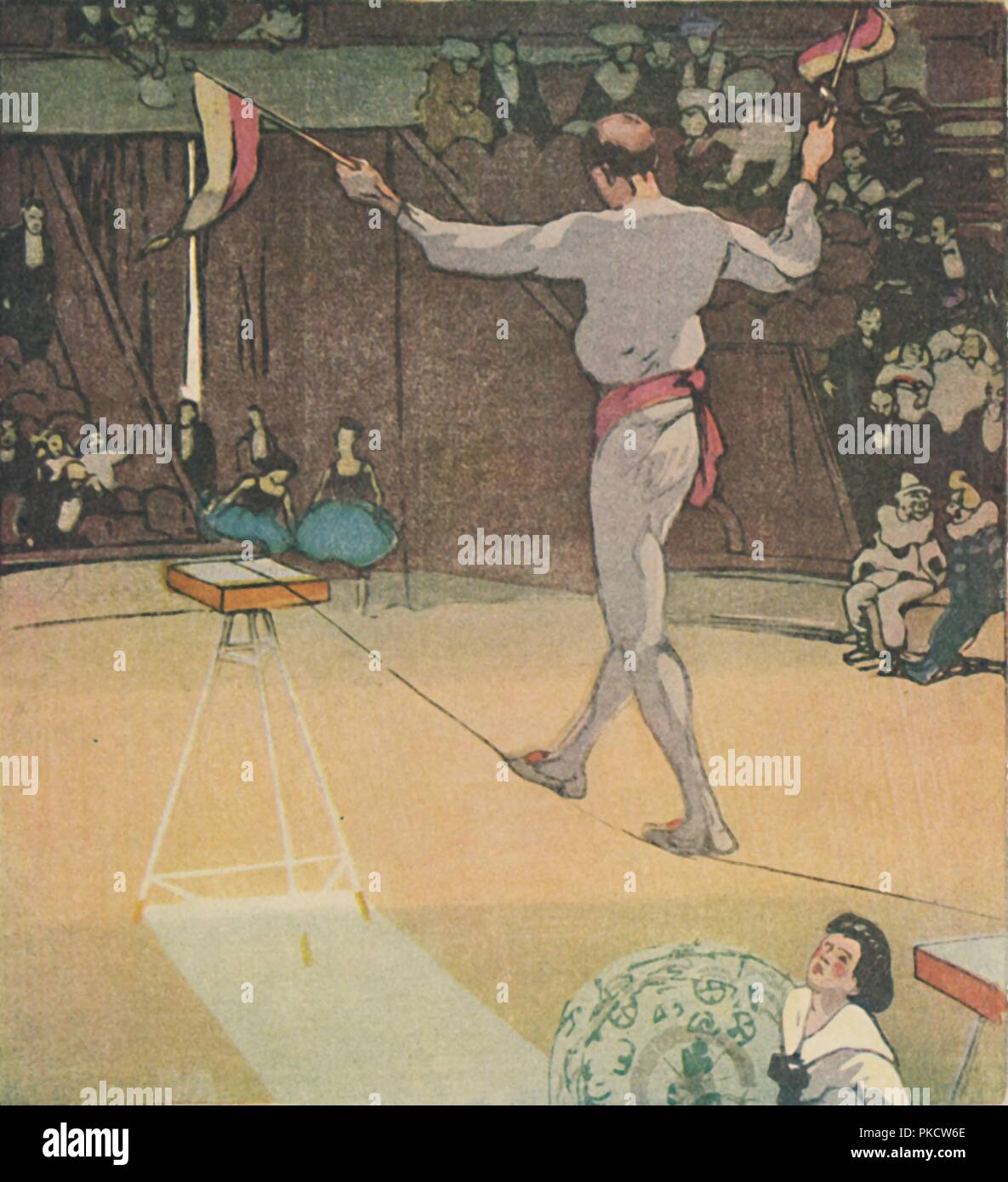 'The Tight-Rope Dancer', 1919. Artist: Mabel Alington Royds Stock Photo ...