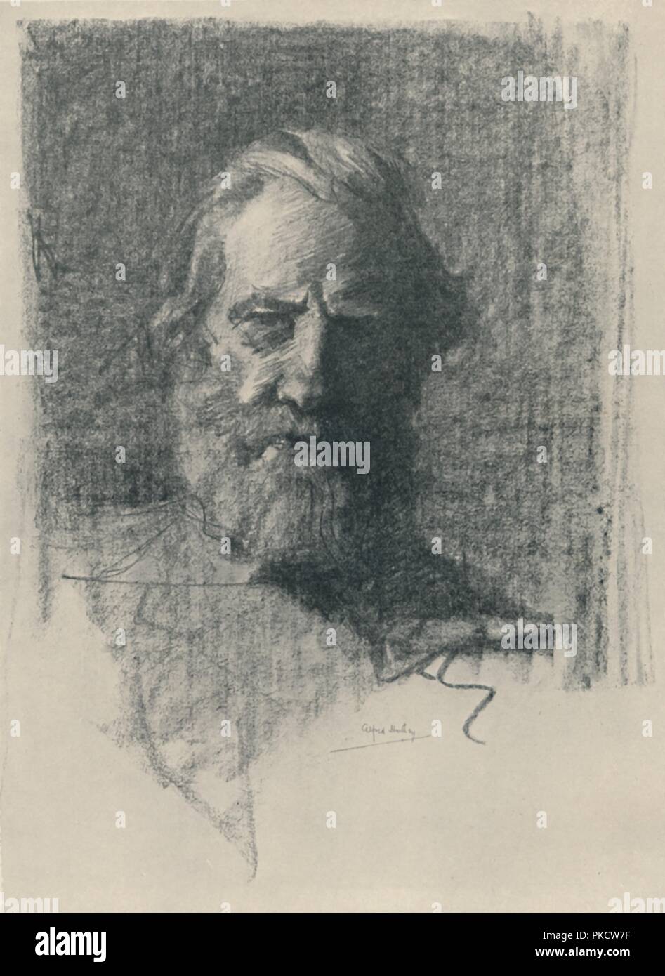 'A Portrait Study', 1919. Artist: Alfred Hartley Stock Photo - Alamy
