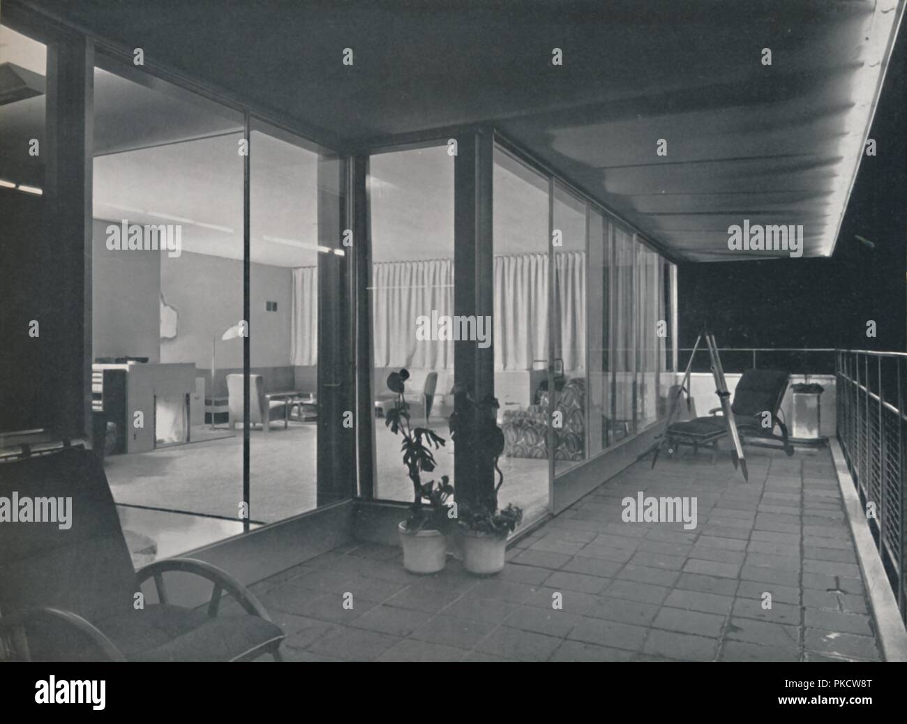 'Details of Richard J. Neutra's 'Multistory House', 1942. Artist ...