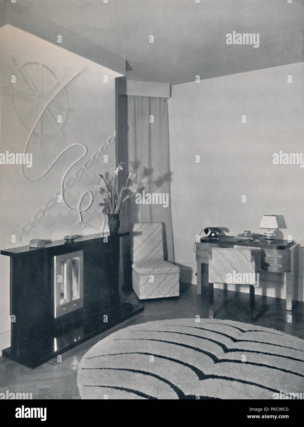 'Entrance hall designed by Duncan Miller, London, England', 1936 ...