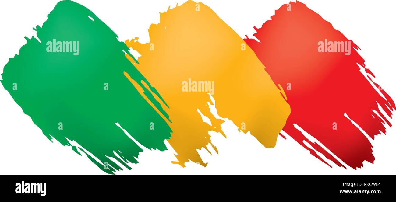 Mali flag, vector illustration on a white background Stock Vector Image ...