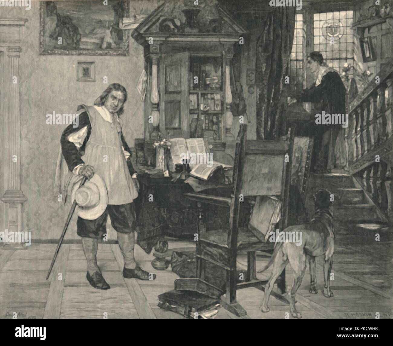 'Mr. Oliver Cromwell of Ely Visits Mr. John Milton', 1883, (1886 ...