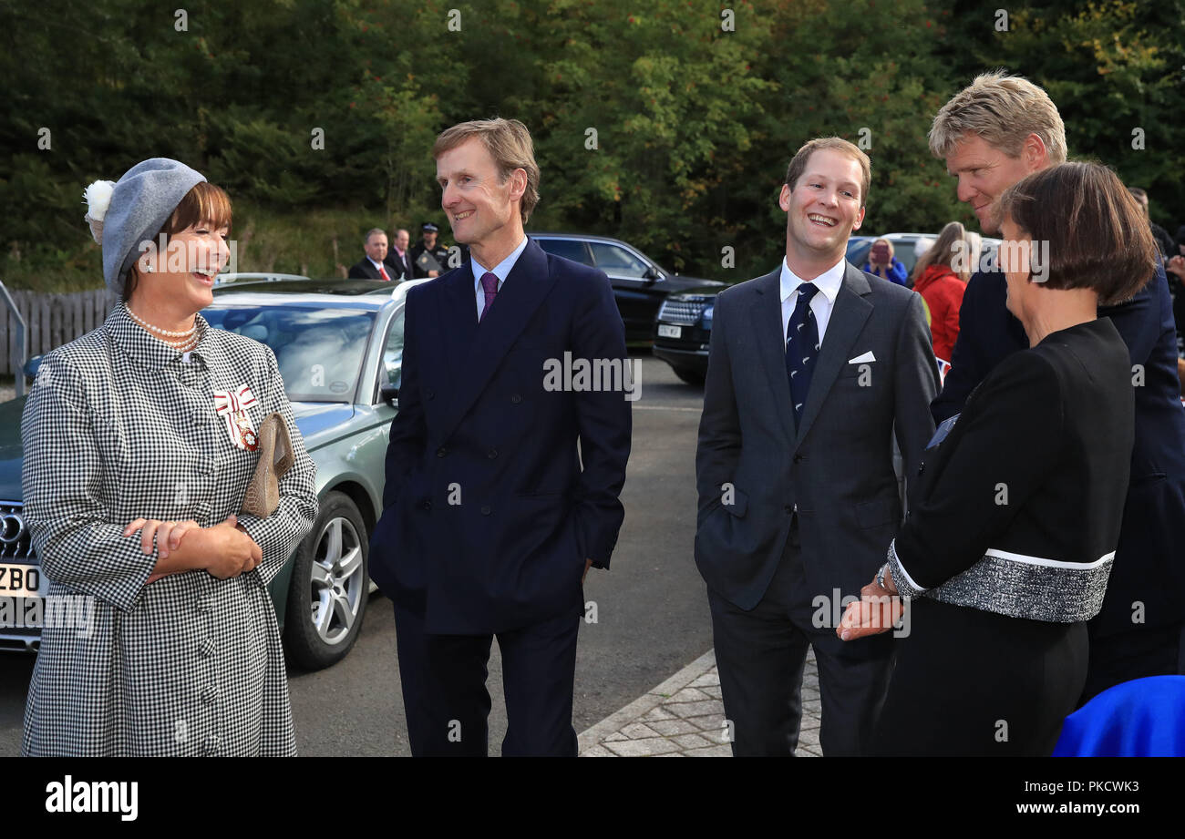 The Duke and Duchess of Northumberland with eldest son George Percy and ...