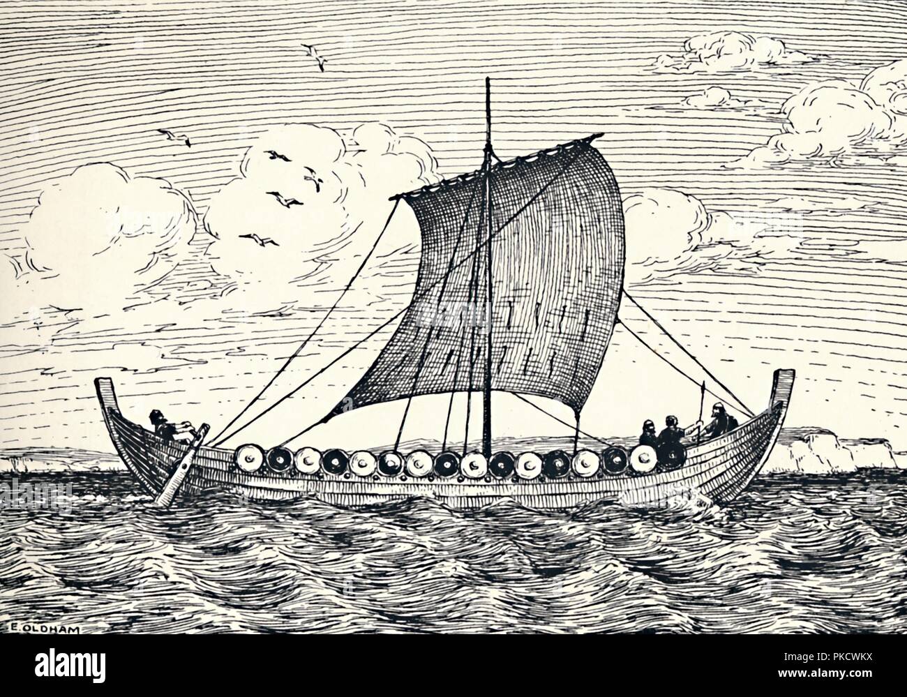 Anglo saxon ship hi-res stock photography and images - Alamy