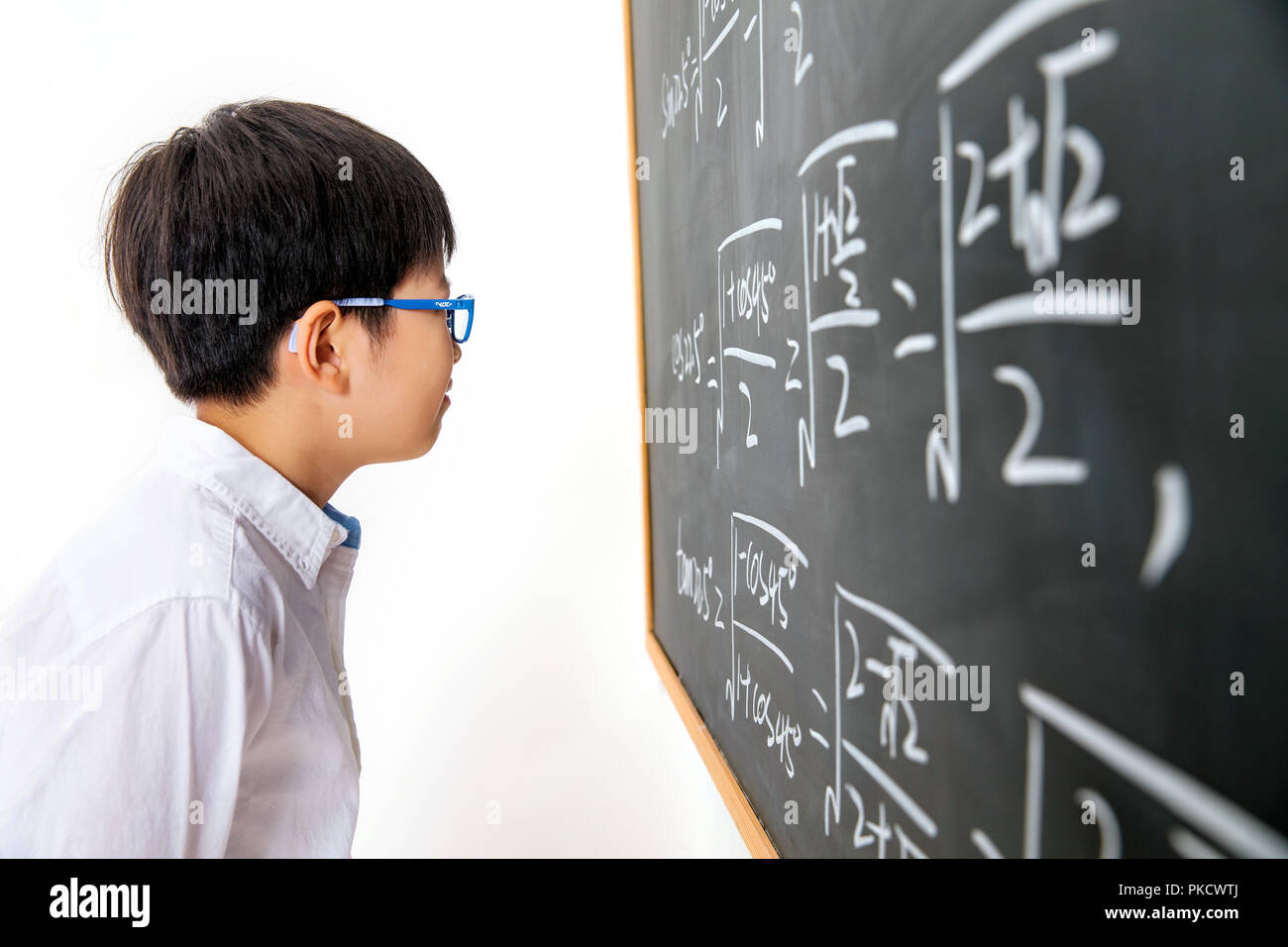 Primary school boys were math problem posed Stock Photo - Alamy