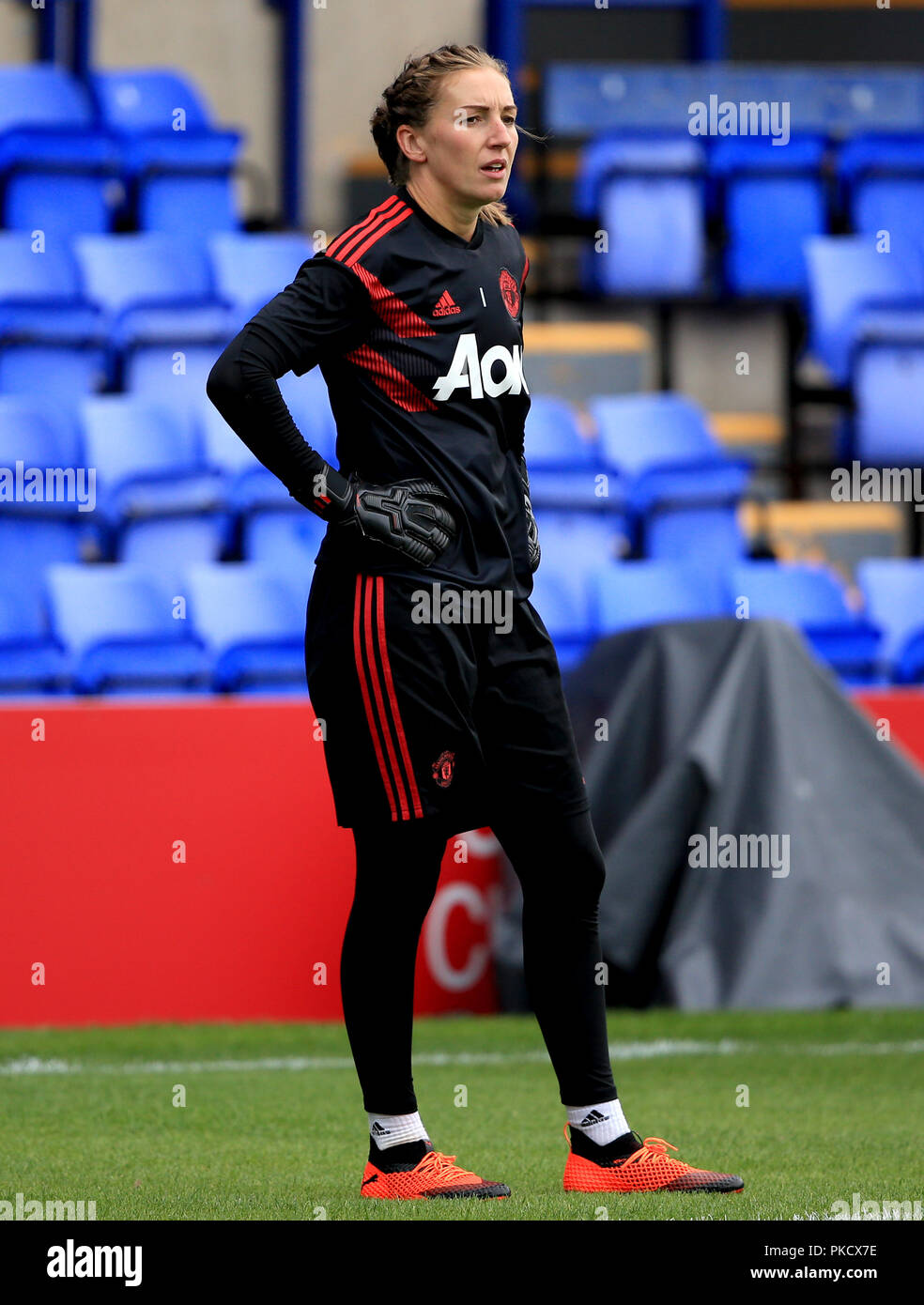 Manchester United Women's Goalkeeper Siobhan Chamberlain during the pre ...
