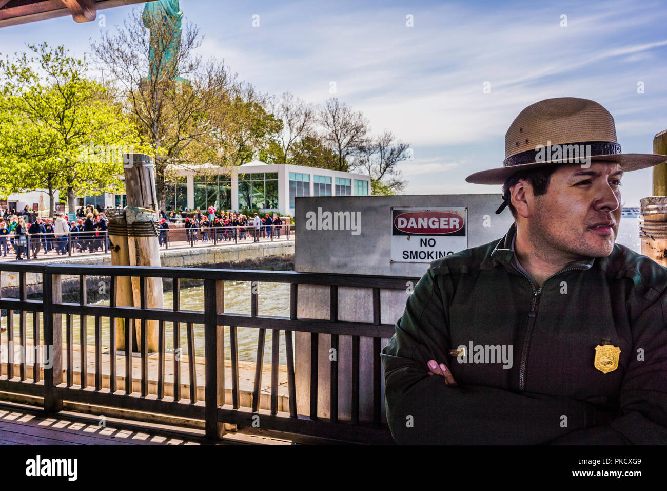 U.S. National Park Service Ranger Statue of Liberty Liberty Island New ...