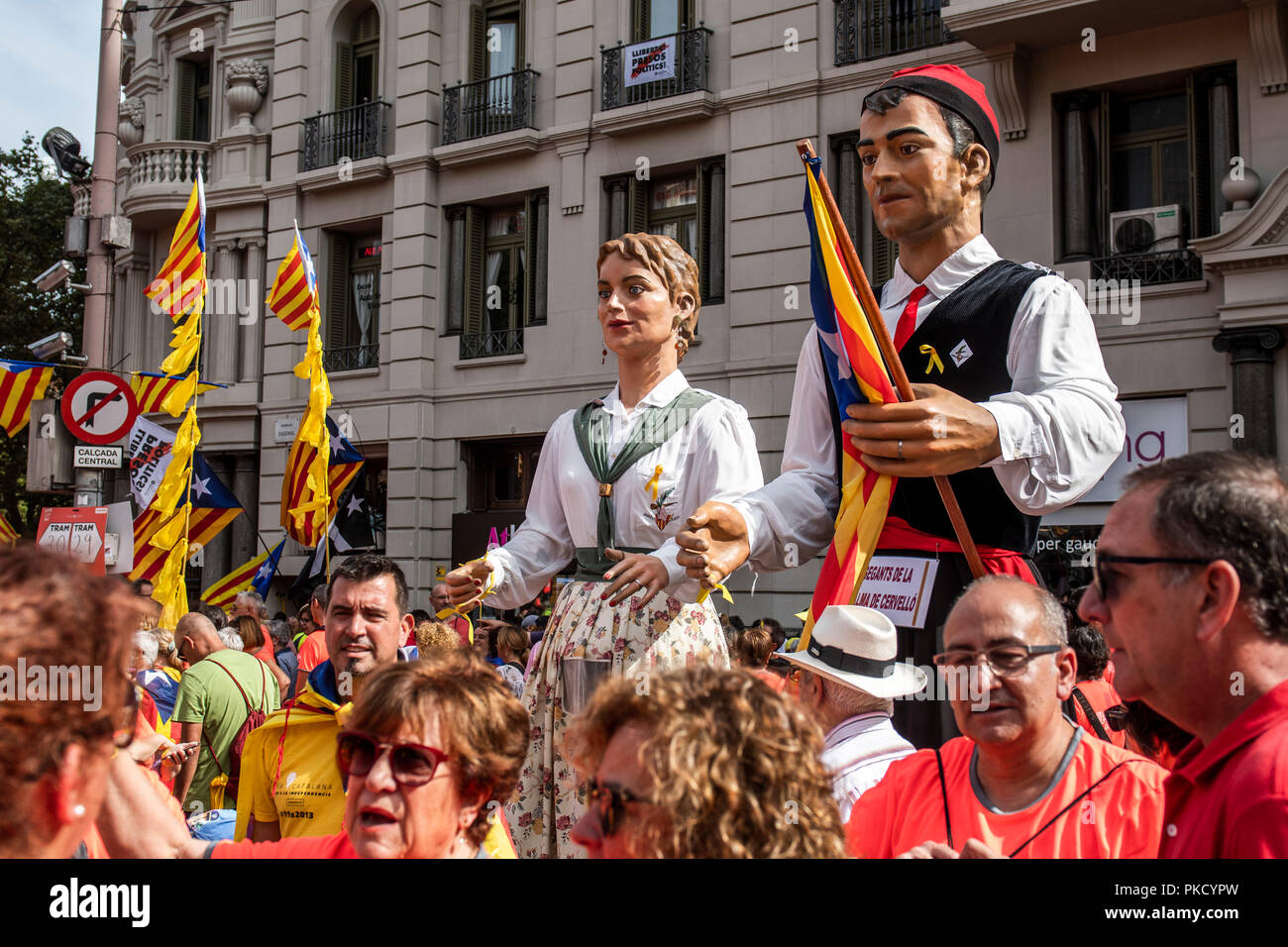 Million people protest against imprisoned politicians on their national ...