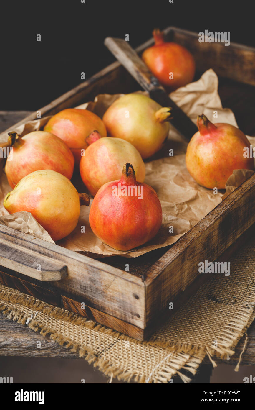 Fresh Pomegranate fruits Stock Photo - Alamy