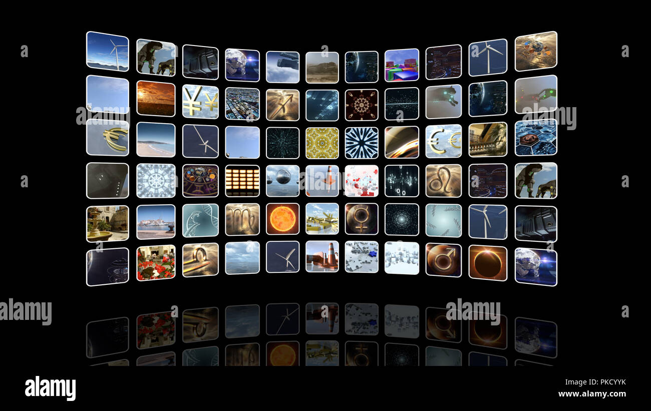 Curved media wall hi-res stock photography and images - Alamy