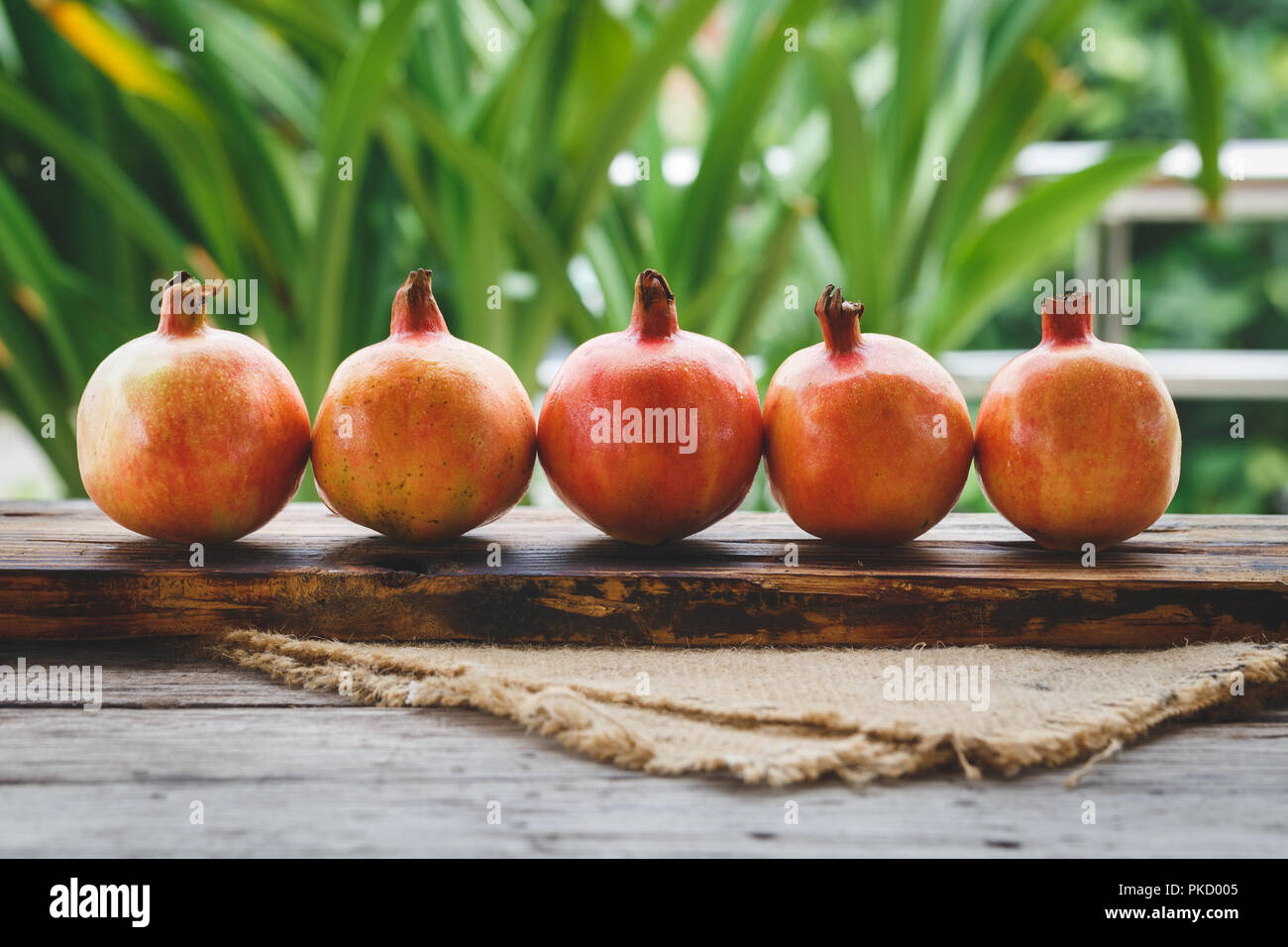 Fresh Pomegranate fruits Stock Photo - Alamy