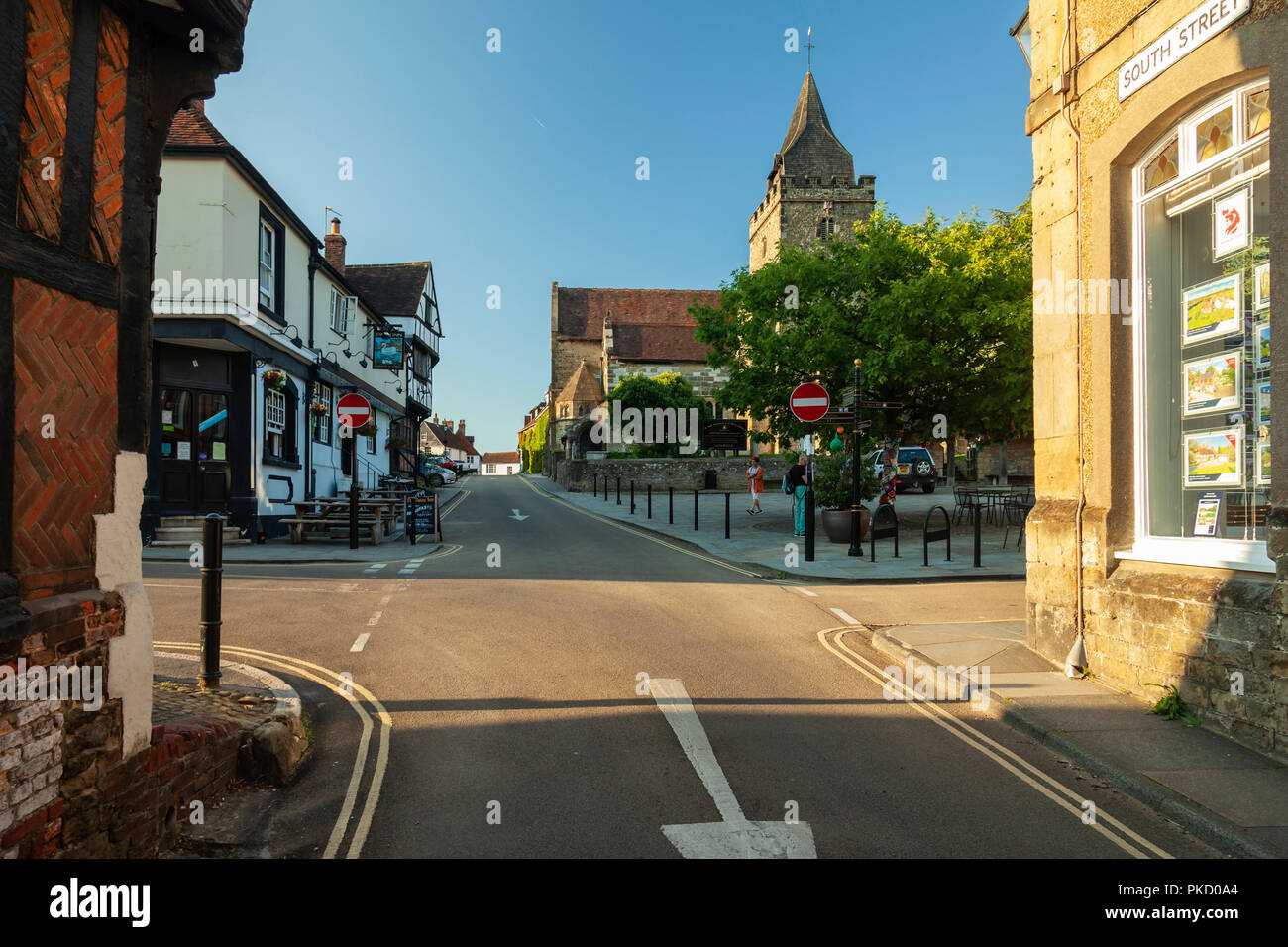 Late evening afternoon in Midhurst, West Sussex, England Stock Photo ...