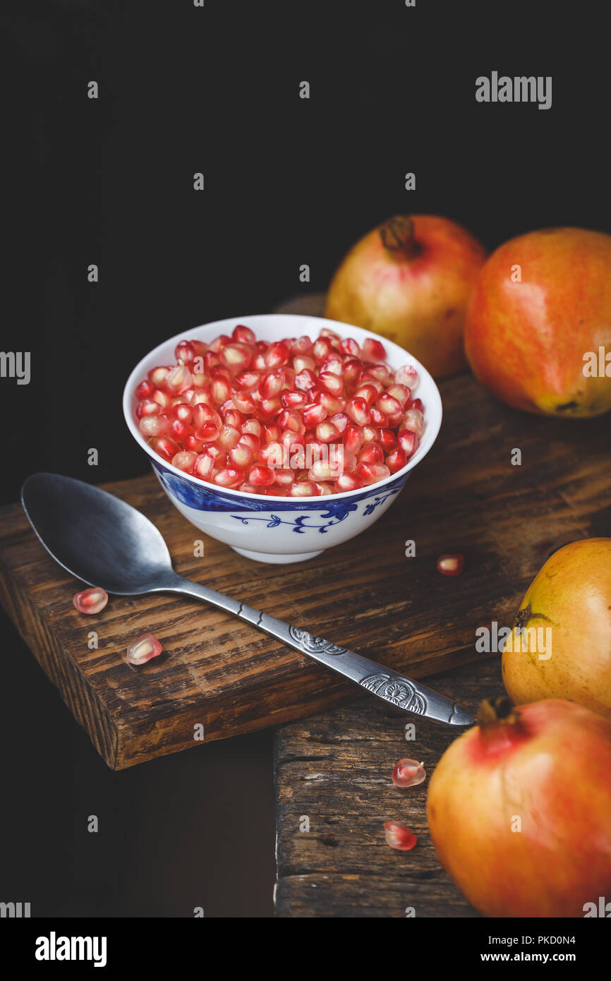 Fresh Pomegranate fruits Stock Photo - Alamy