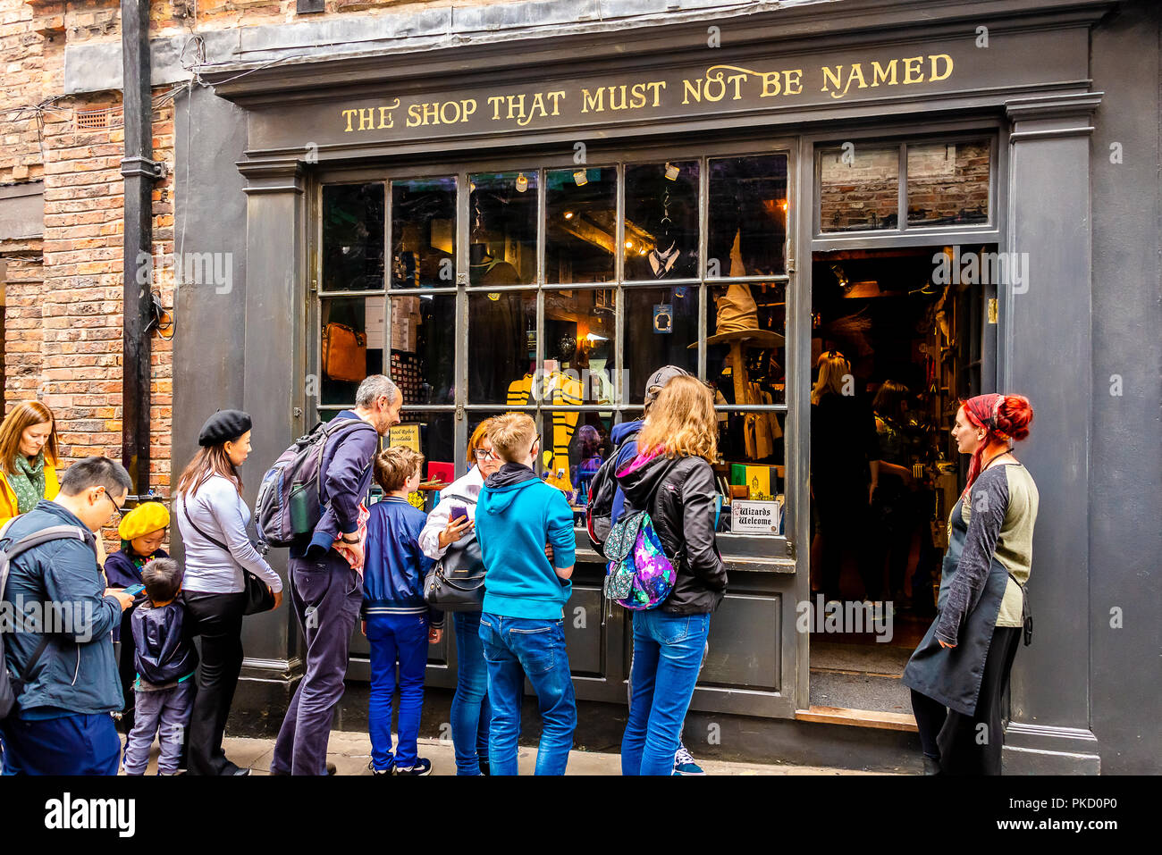 YORK, United Kingdom - August 28 2018: The Shop That Must Not Be Named ...