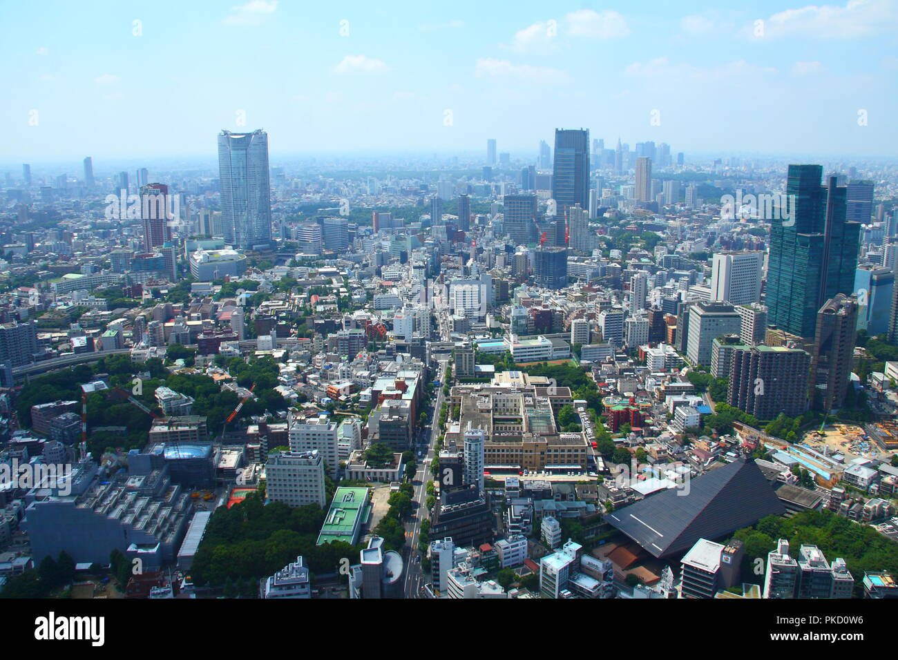 Tokyo from above. Skyline Stock Photo - Alamy