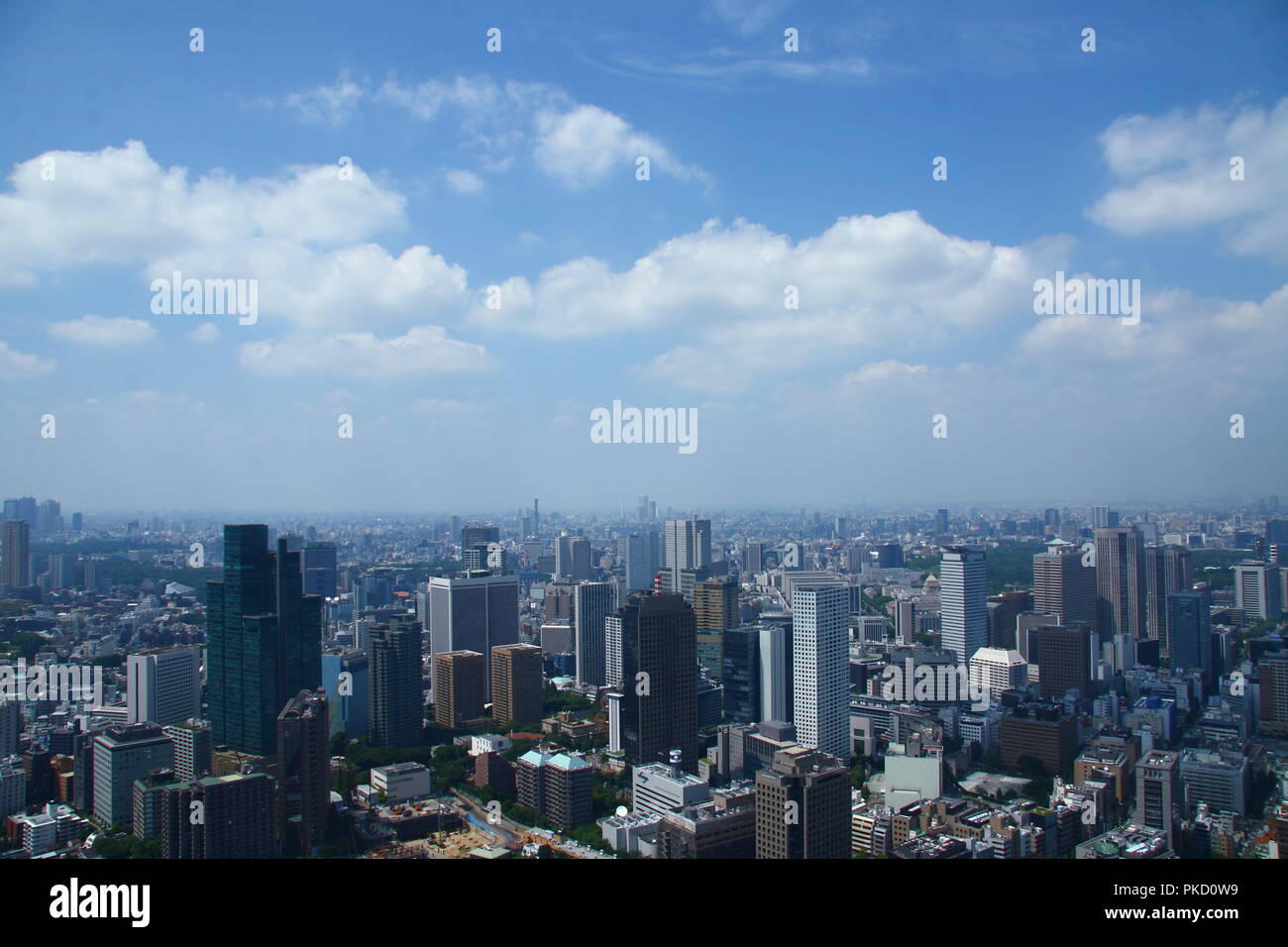 Tokyo from above. Skyline Stock Photo - Alamy