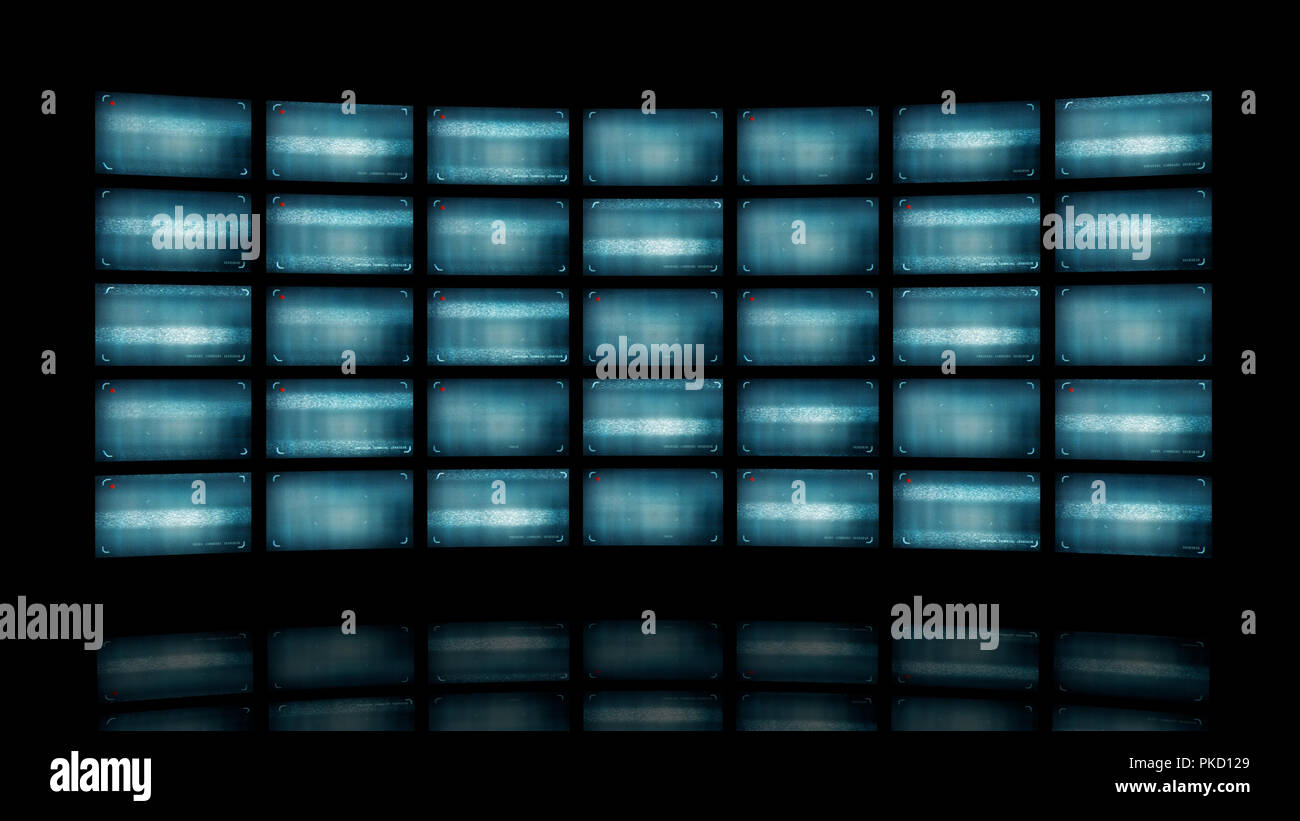 Distorted curved video wall. 3d rendering Stock Photo - Alamy