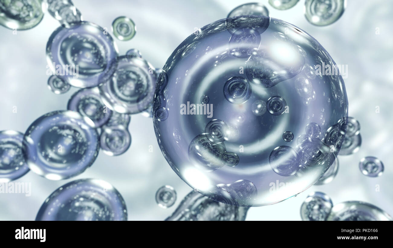 3D rendering liquid transparent water drops Stock Photo - Alamy