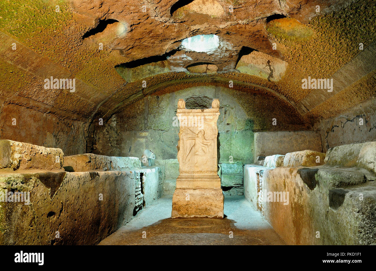 Italy, Lazio, Rome, Basilica of San Clemente, Altar of Mithras Stock ...
