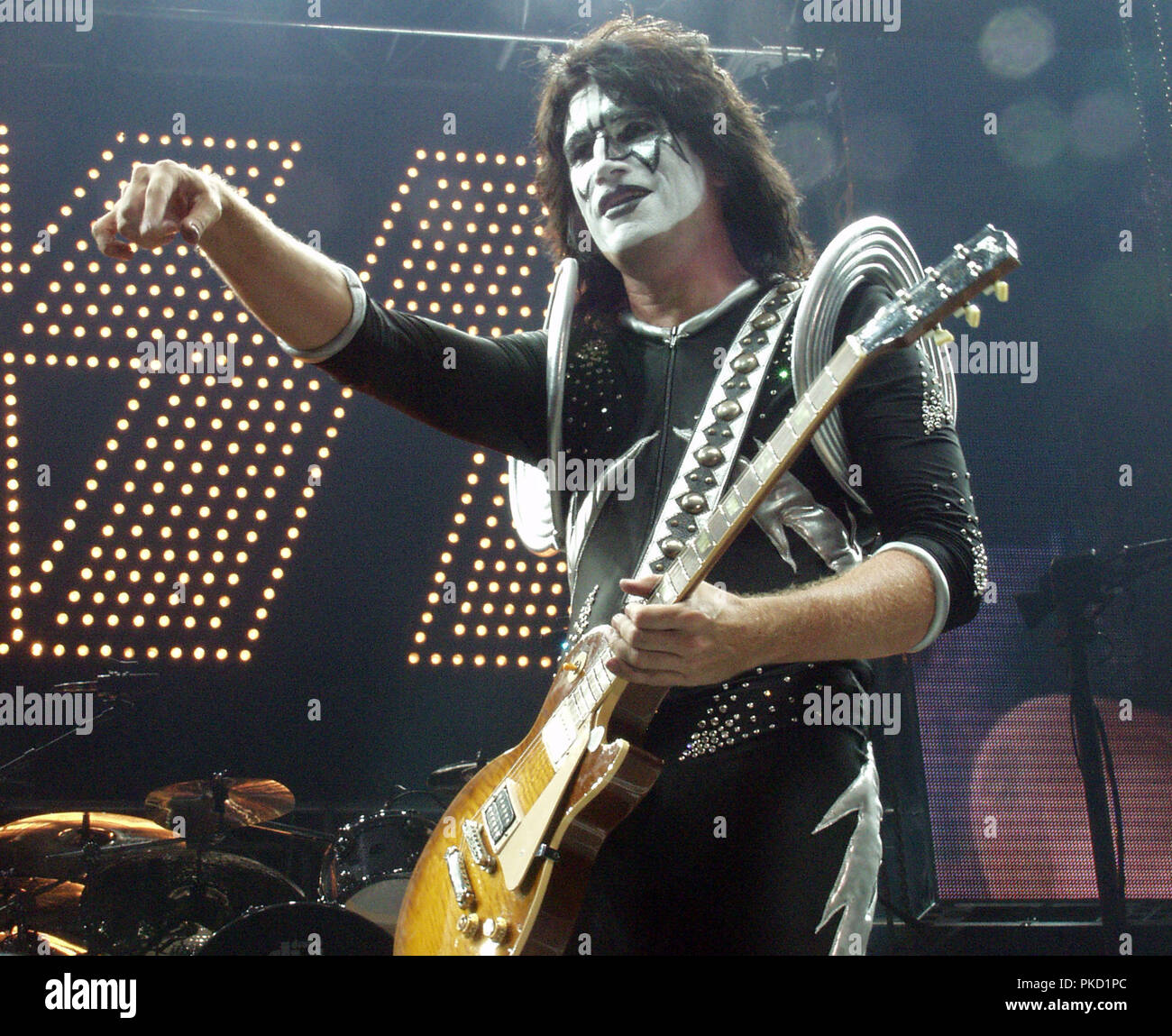 Tommy Thayer of KISS performs at Lakewood Amphitheatre in Atlanta ...