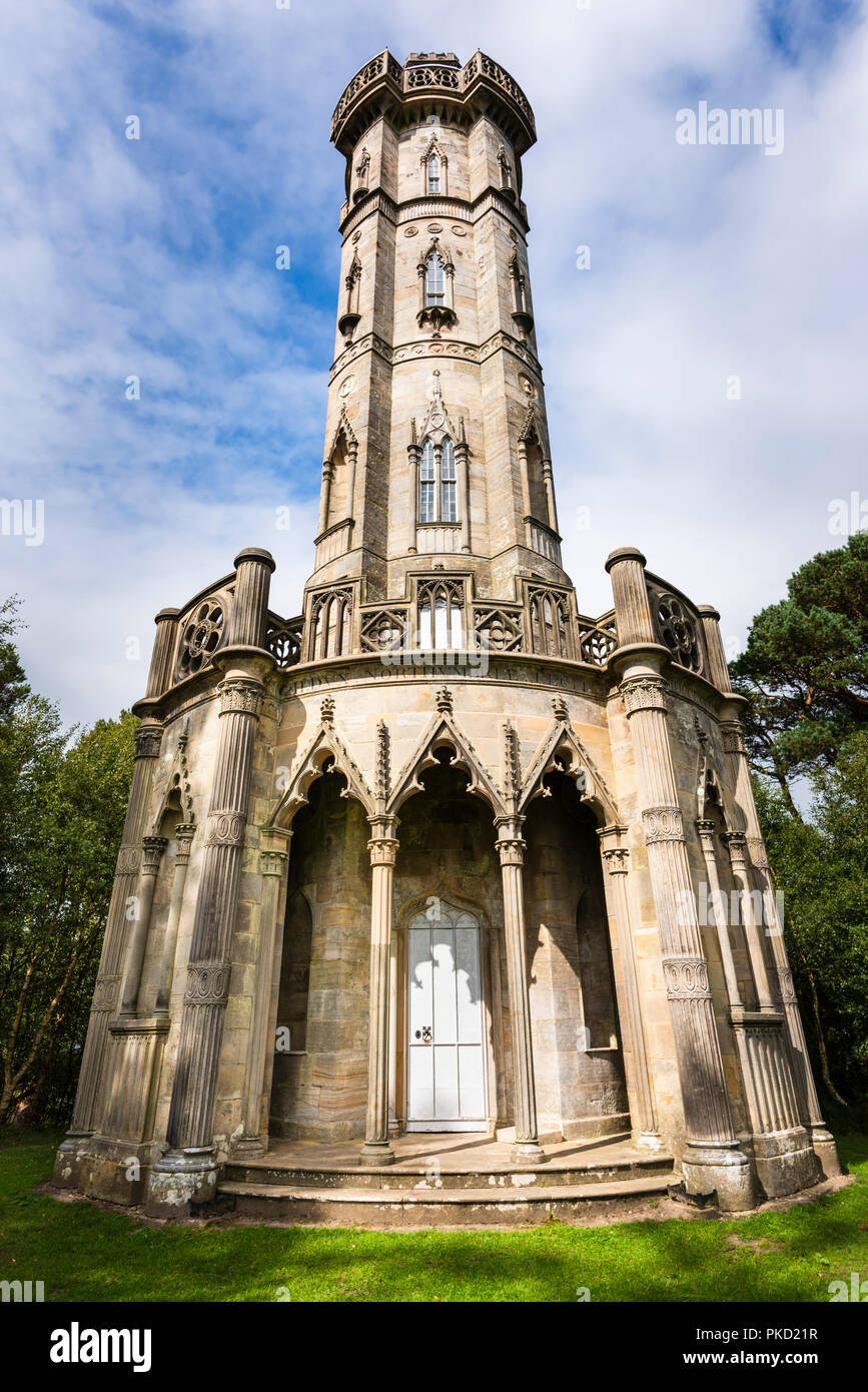 Brizlee Tower / Brislee Tower Hulne Park Alnwick Northumberland Stock ...