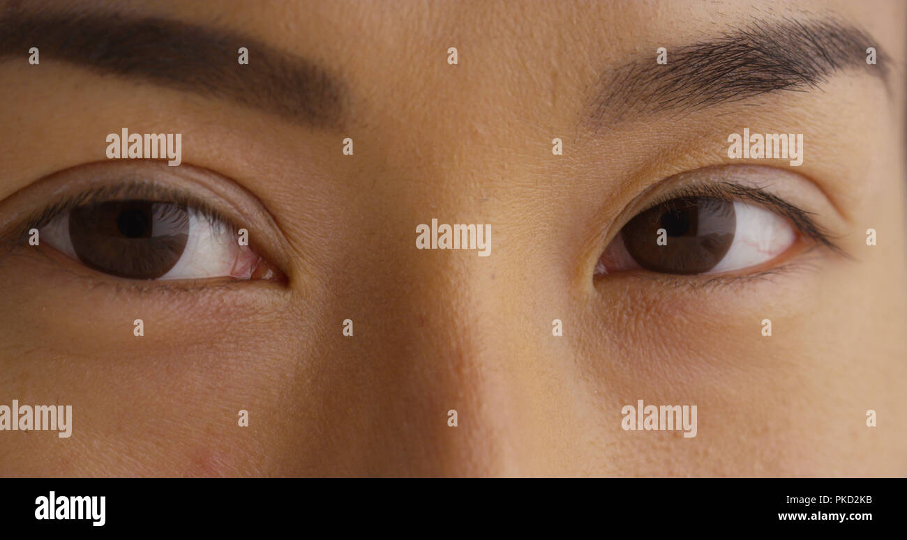 Close up of Japanese woman's eyes Stock Photo - Alamy