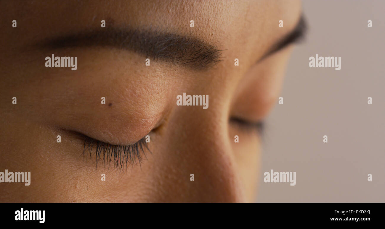 Close up of japanese woman's face Stock Photo - Alamy