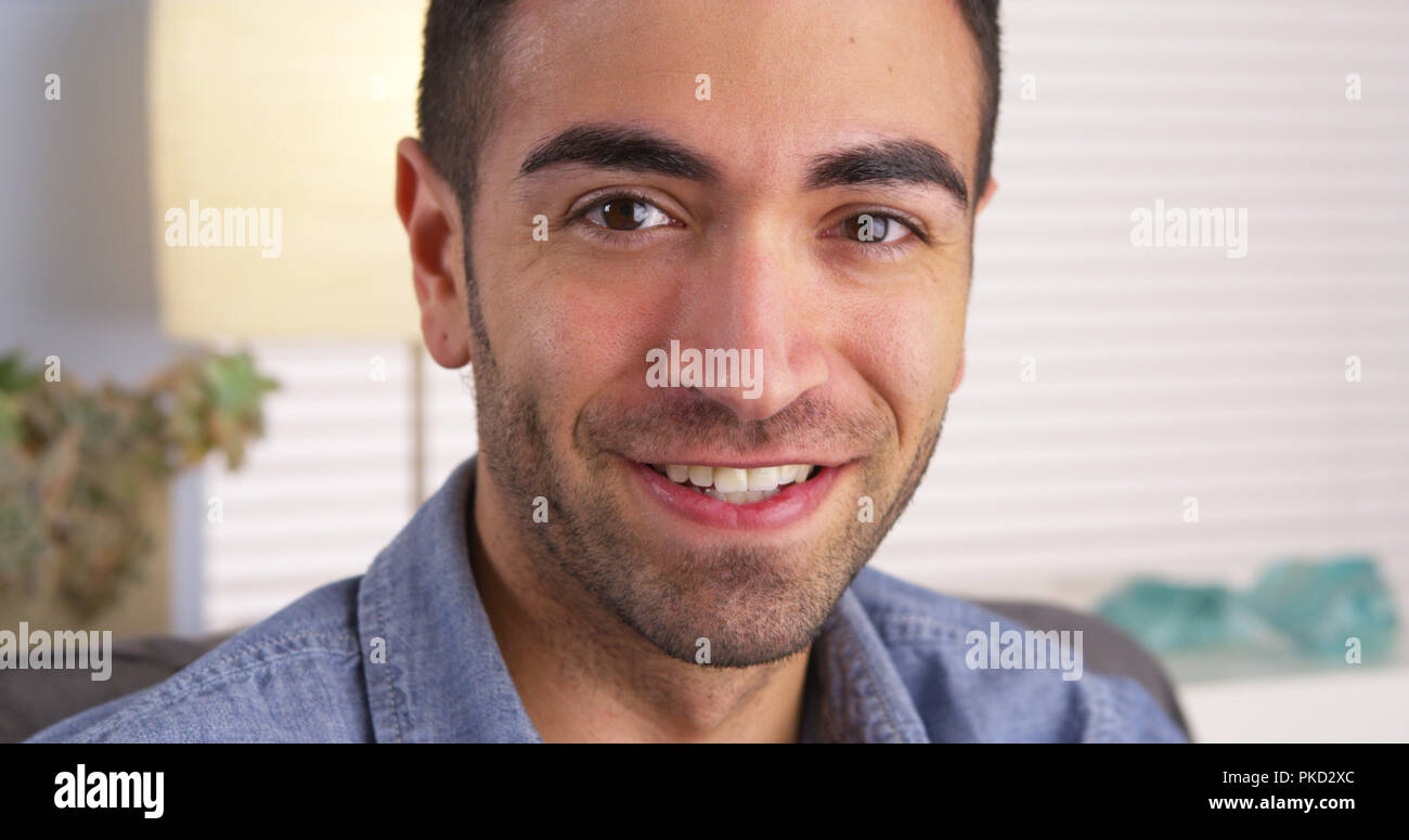 Happy Puerto Rican smiling Stock Photo - Alamy