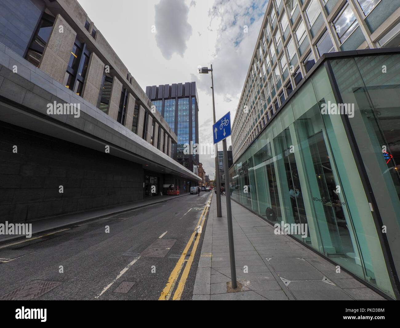 Glass buildings in Manchester City centre Stock Photo - Alamy