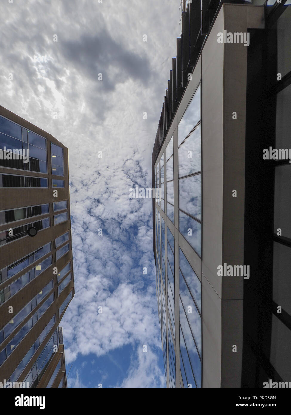 Glass buildings in Manchester City centre Stock Photo - Alamy