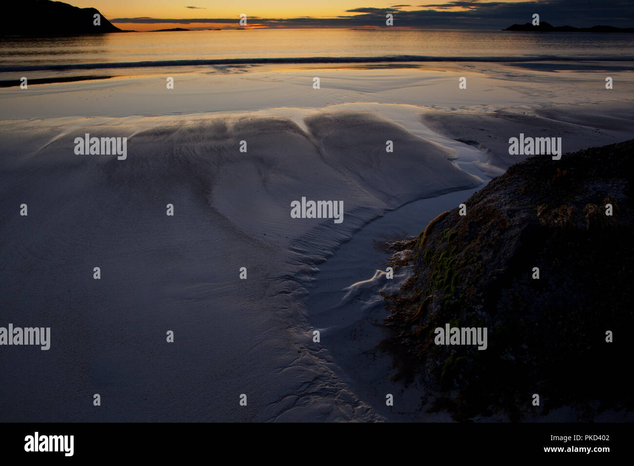 Strand von Ramberg im Abendlicht Stock Photo - Alamy